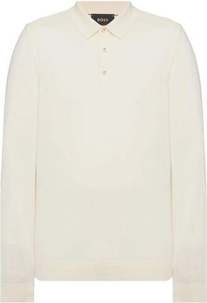 HUGO BOSS L-Ovio Pull Polo en Maille - Homme - Pulls - Beige - Taille: 2XL