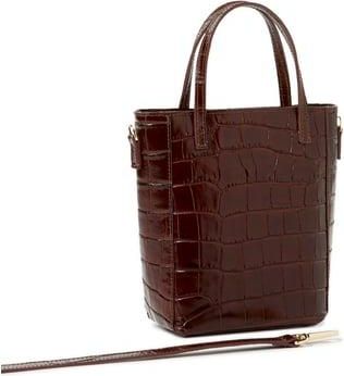 Saison 1865 Lederhandtasche - braun