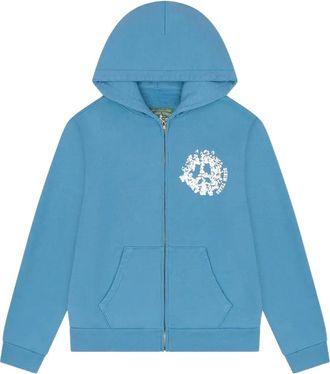 Denim Tears zip-up hoodie - Blau
