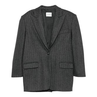 Andamane Teresa Maxi Blazer - - Jackets - Damen - Grau - S