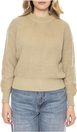 Minimum Femme, Pulls, Vert, Taille: 42 FR Maille &agrave; col rond