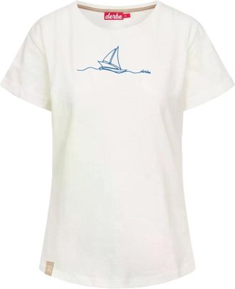 Derbe Segelboot - Damen T-Shirt, Größe:XL, Farbe:Off White