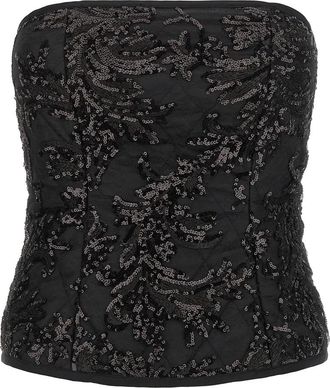 Le Twins LE Twins, Femme, Tops, Noir, Taille: 36 FR Elodie Top