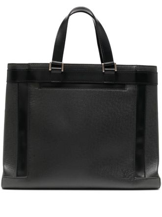 Louis Vuitton anse en cuir à logo embossé - Noir