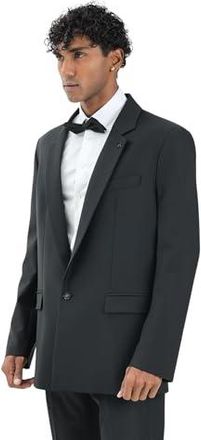 Patrizia Pepe Veste (IM) Perfection Monoboutonnage Noir pour Homme 46, Noir, 46