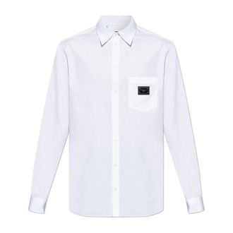 Dolce & Gabbana Hemd mit Tasche - - Shirts - Herren - Wei&szlig; - 2XL