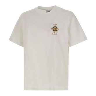 Casablanca Homme, Tops, Blanc, Taille: M Plafond Orne De Musique T-Shirt