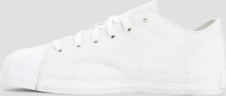 Yohji Yamamoto Low-Top Sneaker - Nizzastar Lo Light Grey Suede Leather Sneakers - Gr. 8_5 - in Weiß - für Damen