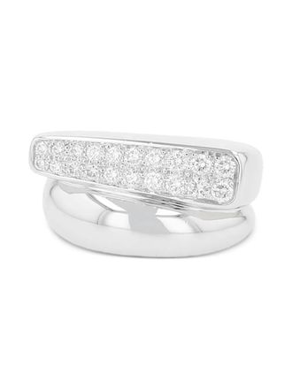 Fred Perry 2010s Ring mit Diamanten - Silber