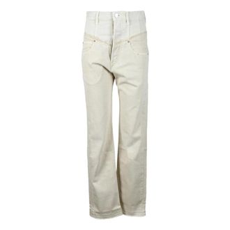 Isabel Marant Baumwolljeans - - Trousers - Damen - Beige - S