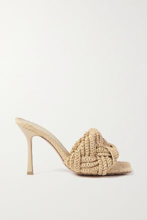 Bottega Veneta Mules En Cuir Intrecciato Lido - Neutres