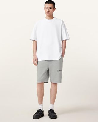 AllSaints Undrgrnd - Short molletonn&eacute; - Gris chin&eacute;