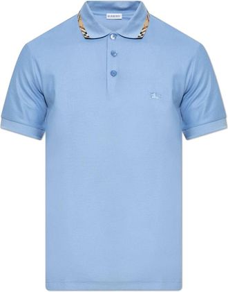 Burberry Homme, Tops, Bleu, Taille: 2XL Polo Chemises