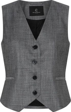 Bruuns Bazaar Femme, Vestes, Gris, Taille: 36 FR KuraBBBielle Waistcoat