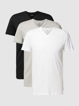 Ralph Lauren Unterhemd mit V-Ausschnitt im 3er-Pack