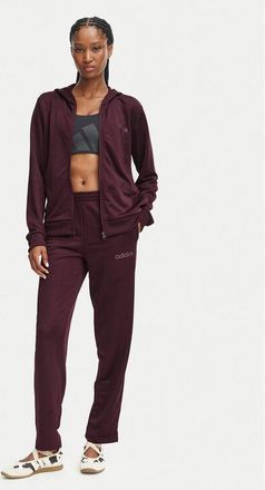 adidas Jogginganzug Essentials Linear KQ7588 Dunkelrot Slim Fit