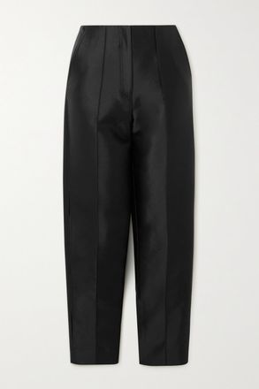 Christopher John Rogers Hose Aus Twill Aus Einer Seiden-wollmischung - Schwarz