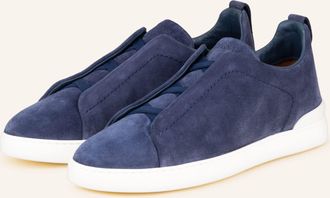 Ermenegildo Zegna Zegna Slip-On-Sneaker Triple Stitch blau