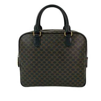 Celine Pre-owned Macadam Blazon PVC Leather Handbag - Femme - Pre-owned - Brun - Taille: ONE Size