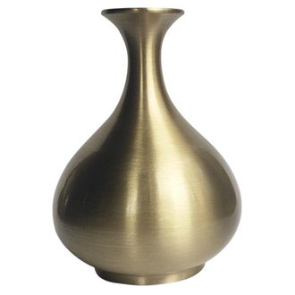 Healifty Kleiner Messing Vase f&uuml;r Blumen Tischdeko Antike Metallvase f&uuml;r Zuhause Dekorative Blumenhalter Winzige Vasenornament