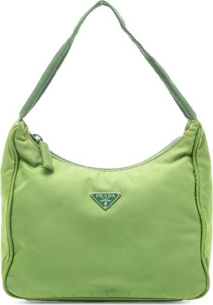 Prada sac port&eacute; &eacute;paule Tessuto (2000-2013) - Vert
