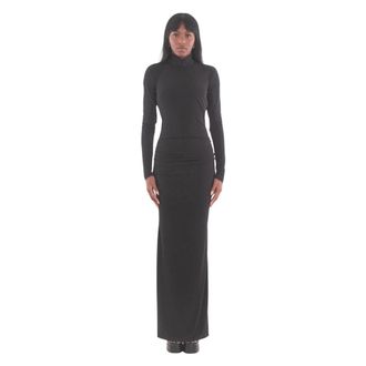 Aniye By Femme, Robes, Noir, Taille: 40 FR Fleur Back Tear Long Dress
