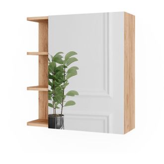 Vicco Spiegelschrank Fynn, Goldkraft Eiche, 62 x 64 cm