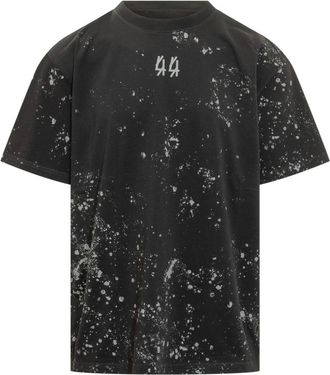 44 Label Group Homme, Tops, Noir, Taille: XL T-shirt ras du cou graphique
