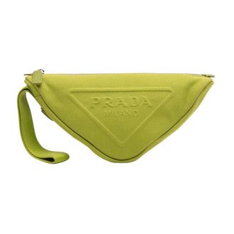 Prada Pre-owned Triangle Pouch - - Pre-owned - Damen - Gr&uuml;n - ONE SIZE