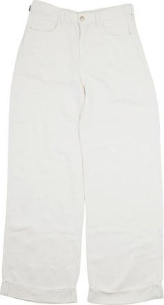 Emporio Armani Femme, Pantalons, Blanc, Taille: W28 J8B Pantalon Large