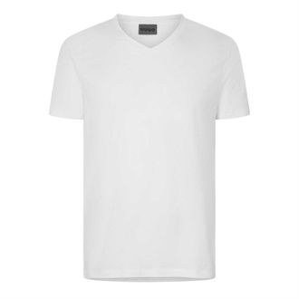 HUGO BOSS Hugo - T-Shirt f&uuml;r Herren, V-Ausschnitt (Wei&szlig;)