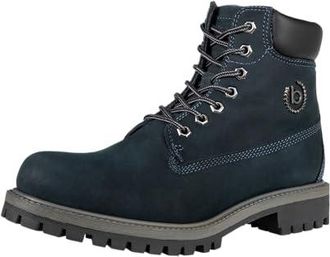 Bugatti Homme 321-ANV30 Bottes avec Doublure Froide, Bleu foncé et Noir, 42 EU