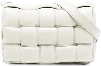 Bottega Veneta Hobo Bags - Nappa Intrecciato Padded Cassette Crossbody - Gr. unisize - in Wei&szlig; - f&uuml;r Damen