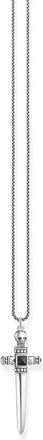 Thomas Sabo Unisex Schwert Kette 925 Sterling Silber geschwärzt KE1999-507-11