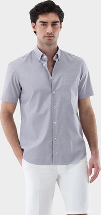 van Laack B&uuml;gelfreies Kurzarm Hemd kariert Tailor Fit