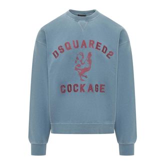 Dsquared2 Herren, Sweatshirts & Hoodies, Blau, MGr&ouml;&szlig;e