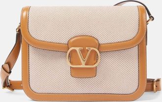Valentino Garavani Schultertasche 9TO5 VLogo Signature aus Canvas