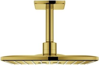 GROHE Rainshower SmartActive Cube - Kopfbrause 31x31 cm, 2 Strahlarten, Cool Sunrise 26481GL0 - Grohe