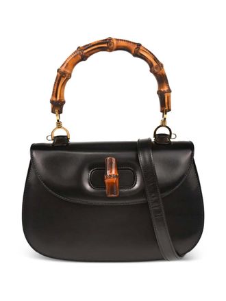 Gucci sac à bandoulière à anse en bambou (années 1990-2000) - Noir