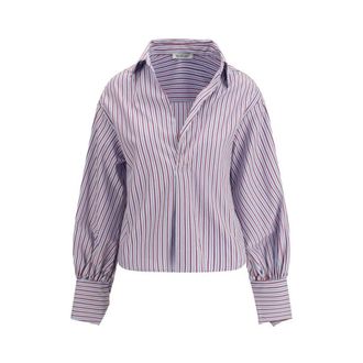 SoSUE Femme, Blouses et Chemises, Multicolore, Taille: 42 FR Chemise en coton &agrave; motifs