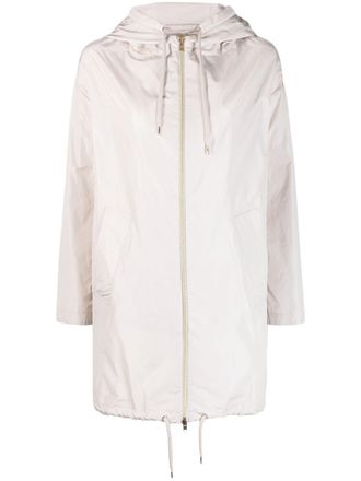Herno parka en taffetas technique &agrave; capuche - Tons neutres