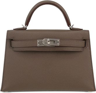 Hermès 2020 Kelly Handtasche 20cm - Grau