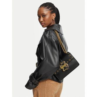Just Cavalli Handtasche Just Cavalli Iconic Snakes 81RA4BAF ZSE07 Schwarz