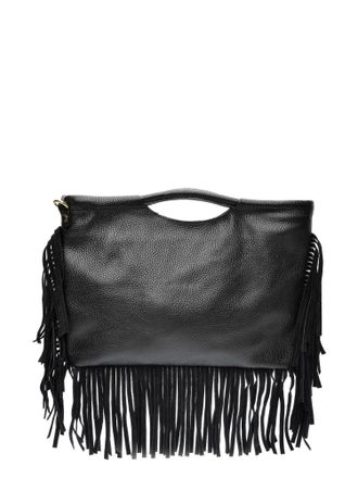Isabella Rhea Schwarz Rindsledertasche
