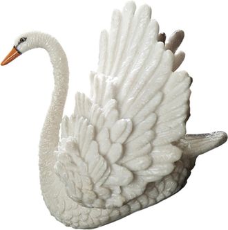 Hemobllo Tischdekoration Schwan aus Langlebigem Kunstharz mit Farbwechselfunktion Geeignet f&uuml;r Teezeremonien und B&uuml;roaccessoire f&uuml;r Entspannte Momente