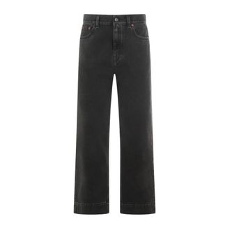 Chlo&eacute; Weite Cropped Jeans - - Jeans - Damen - Schwarzk - W29