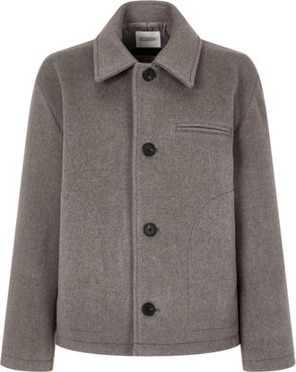 STUDIO TOMBOY Jacke mit gebürstetem Finish - Grau