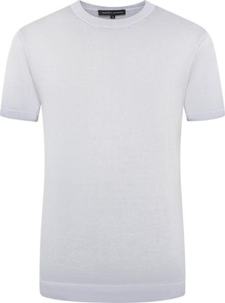 Trusted Handwork Strick-T-Shirt aus Pima Baumwolle mit O-Neck in
