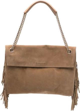 Orciani Femme, Sacs, Brun, Taille: ONE Size Venus Peach Fringe Midi