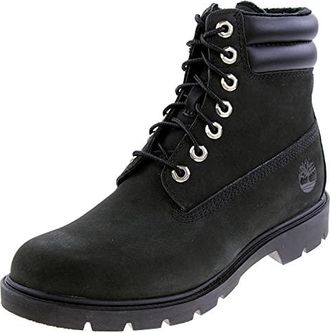 Timberland Homme 6 inch Basic WL WR Botte Tendance, Black Nubuck, 41.5 EU